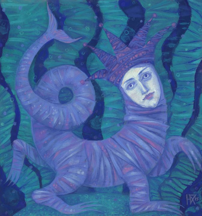 Melusine, underwater fantasy - Julia Khoroshikh - Paintings & Prints ...