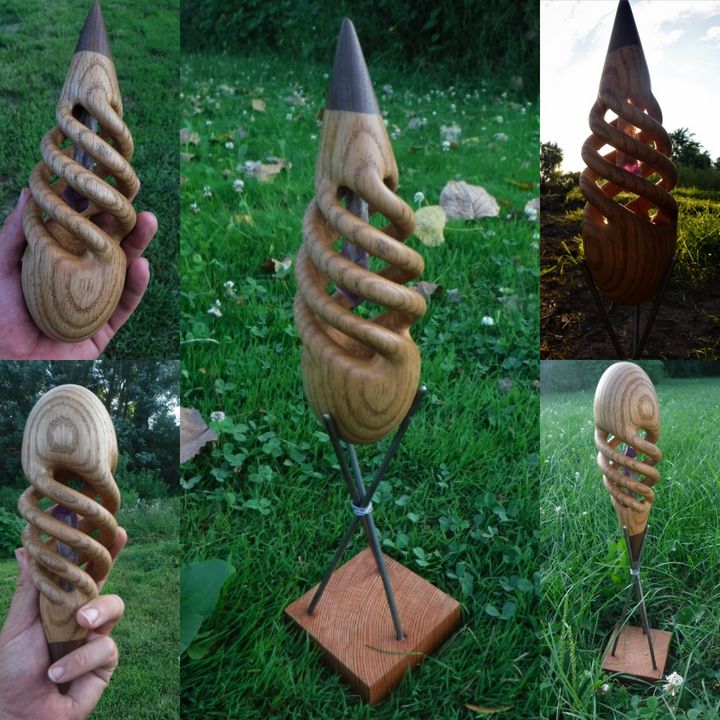 Oak and Amethyst - Carbon Cycle Carvings - Sculptures & Carvings ...