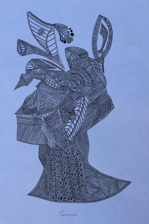 Motherland - TEFO NDLOVU - Drawings & Illustration, Abstract, Irregular ...