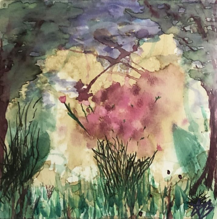 flower forestry - OG painting SOLD! - woman248.art - Paintings & Prints, Landscapes & Nature ...