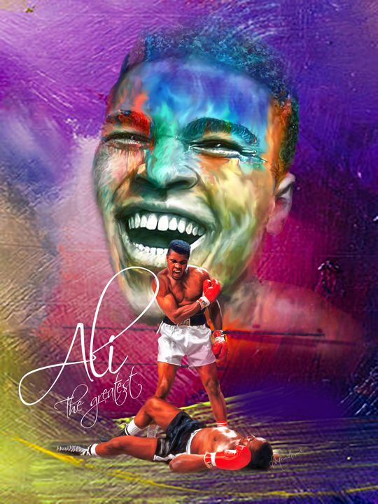 Ali the Greatest - Alexander 'Bunmi Ayeni - Paintings & Prints, Sports ...
