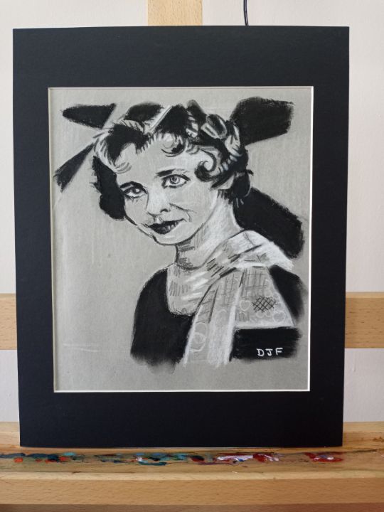 Starlet Wearing a Scarf - Deborah Forrest - Drawings & Illustration ...