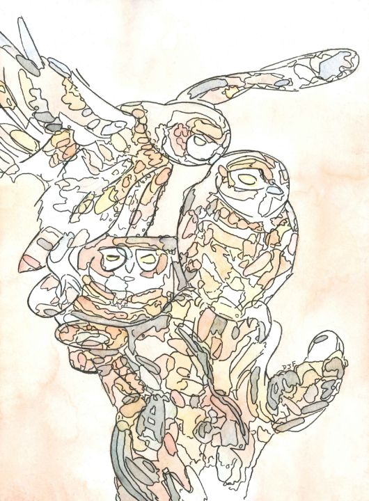 Three Owls on a Branch - Deborah Forrest - Paintings & Prints, Animals ...