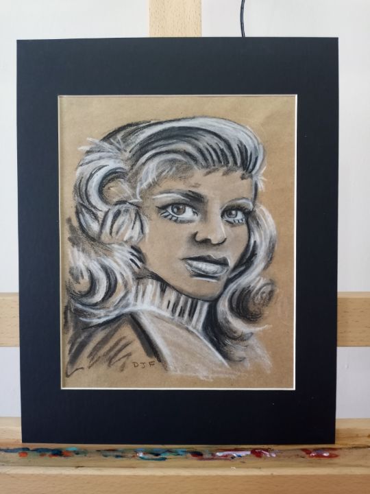 Lauren Bacall - Deborah Forrest - Drawings & Illustration, People ...