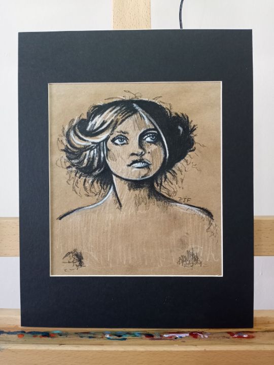 Pouting Woman - Deborah Forrest - Drawings & Illustration, People & Figures, Portraits, Female ...