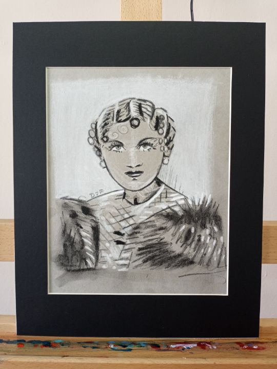 Flapper Girl Wearing Diamonds - Deborah Forrest - Drawings ...