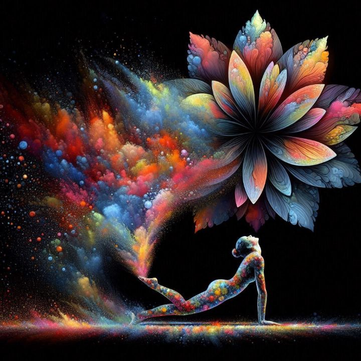 Yoga B - Yoga Energy Bursts - Yoga Blast Digital Designs - Digital Art ...