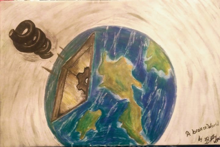 A Broken World - Beth Ann - Drawings & Illustration, Places & Travel ...
