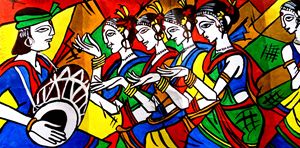 Indian Tribal Dance - Indian Tribal - Paintings & Prints, People ...