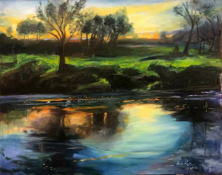 Lake in Dream - Ann Ren - Paintings & Prints, Landscapes & Nature ...