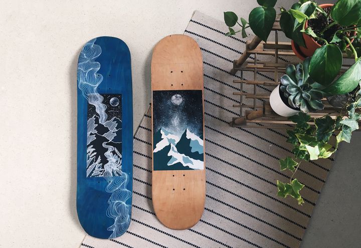 Mountains & Decks - Erin Dobson - Paintings & Prints, Landscapes ...