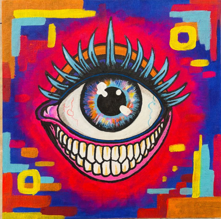 Trippy Grin - EYORA - Paintings & Prints, Fantasy & Mythology, Magical ...