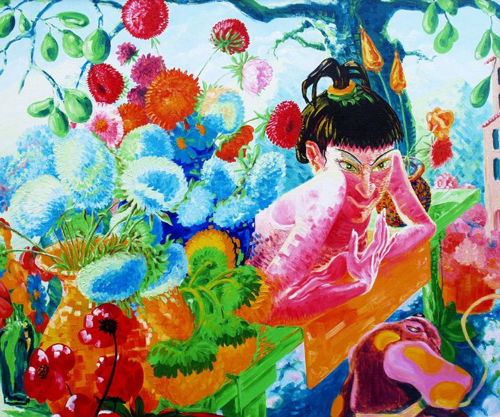 Flower girl - DAE - Paintings & Prints, People & Figures, Other People ...