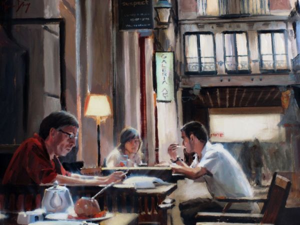 BARCELONA BAR by Kevin Day - Collectable Art - Paintings & Prints ...