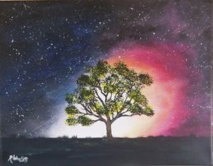 Lots of Stars #1 - rwoollett - Paintings & Prints, Landscapes & Nature, Skyscapes, Night Sky ...