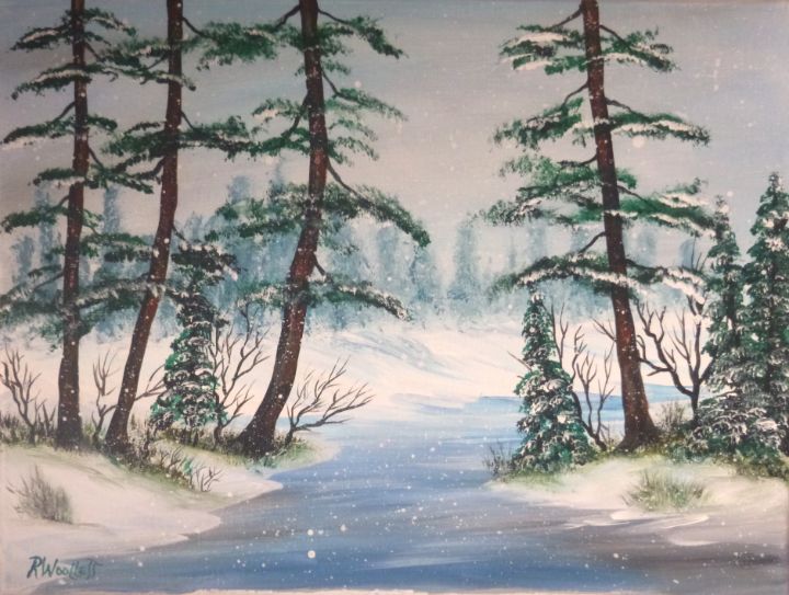 Snow Storm #1 - rwoollett - Paintings & Prints, Landscapes & Nature ...
