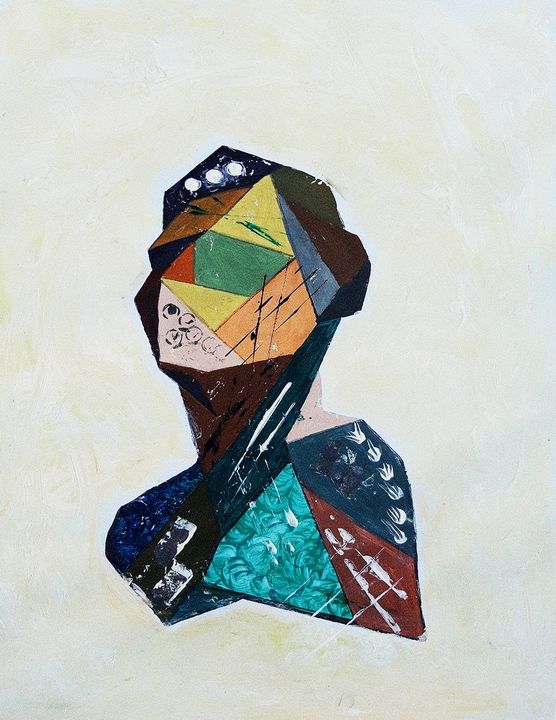 Geometric face - Arts Select - Paintings & Prints, People & Figures ...