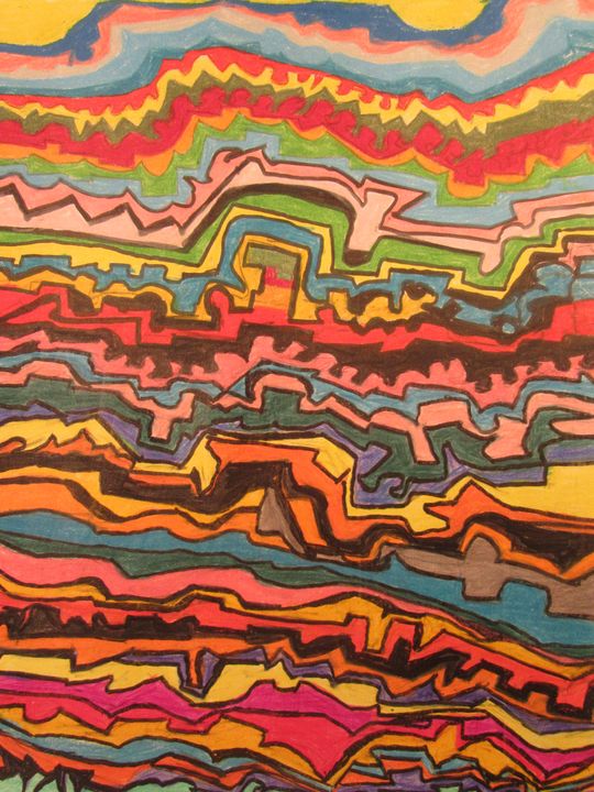 Modern Landscape. - McInerney Artist, ( Bill McInerney) - Drawings ...