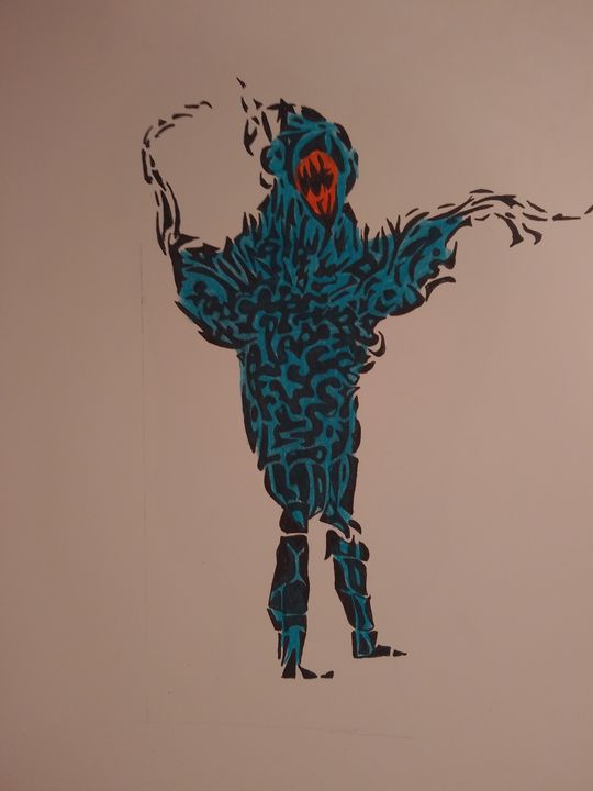 Hypomanic Episode in Blue - McInerney Artist, ( Bill McInerney ...