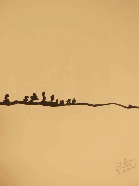 Distant Landscape - McInerney Artist, ( Bill McInerney) - Drawings ...