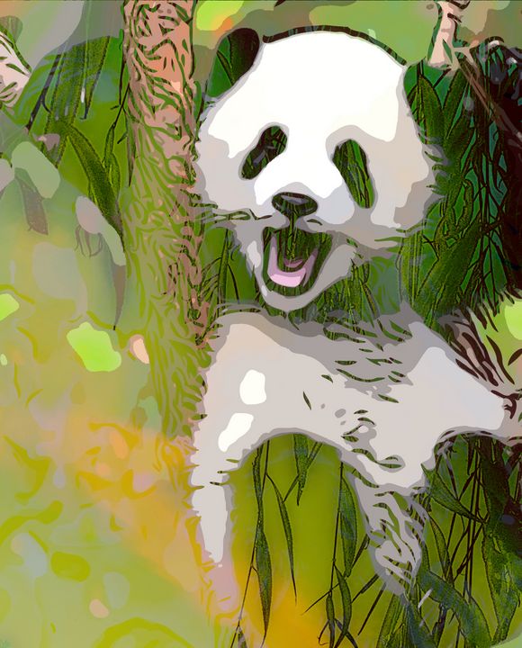 Playful Panda - ACartistry - Paintings & Prints, Animals, Birds, & Fish ...