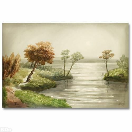 J. Morel " Gorgeous Green Shore " - LPM Art Gallery - Paintings ...