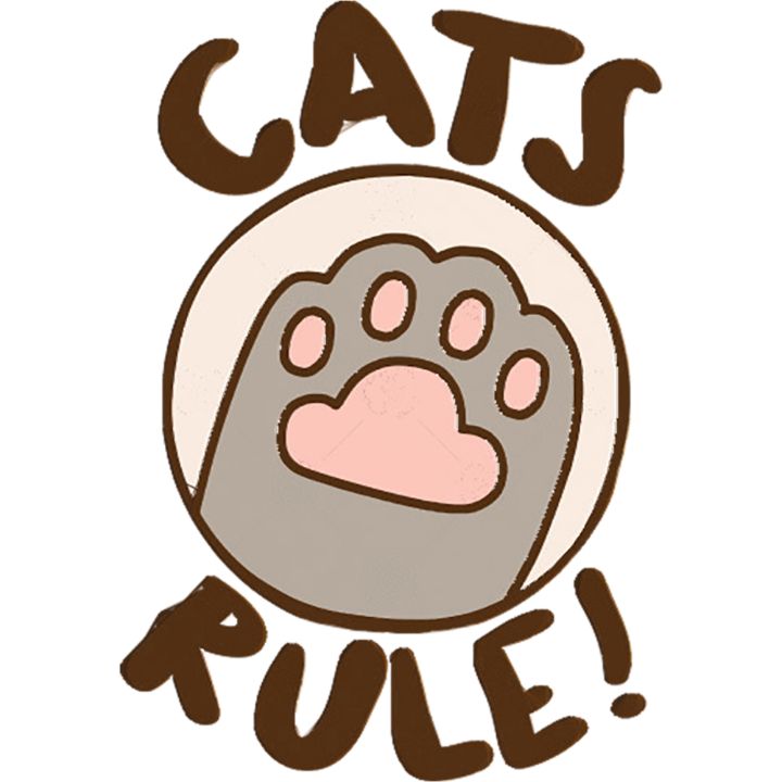Cats Rule! Cat Lover Artwork - MartisArt - Digital Art & AI, Humor ...