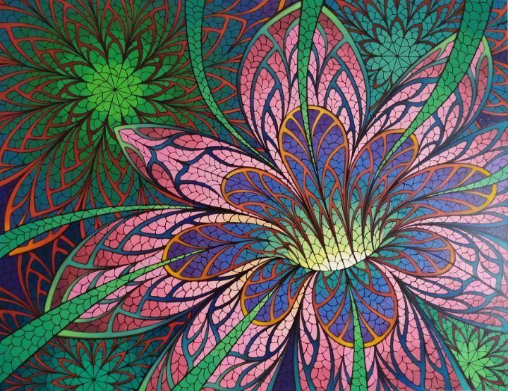 Cold flowers of Enceladus - Kochandr - Paintings & Prints, Flowers ...