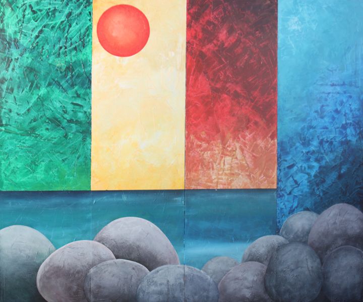 MADEIRA BEACH - Emanuel Pintor - Paintings & Prints, Abstract, Color - ArtPal