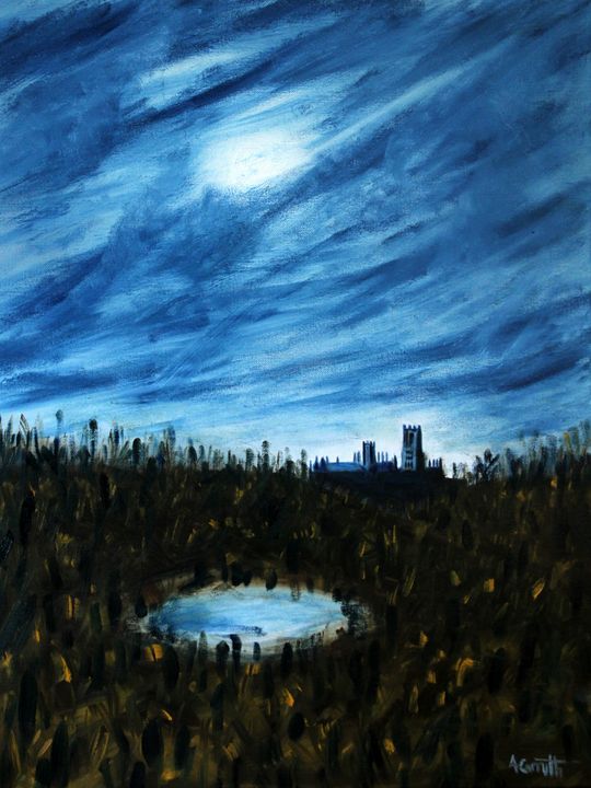 Midnight Blue over Roswell Pits - Andy Carruth Art - Paintings & Prints ...