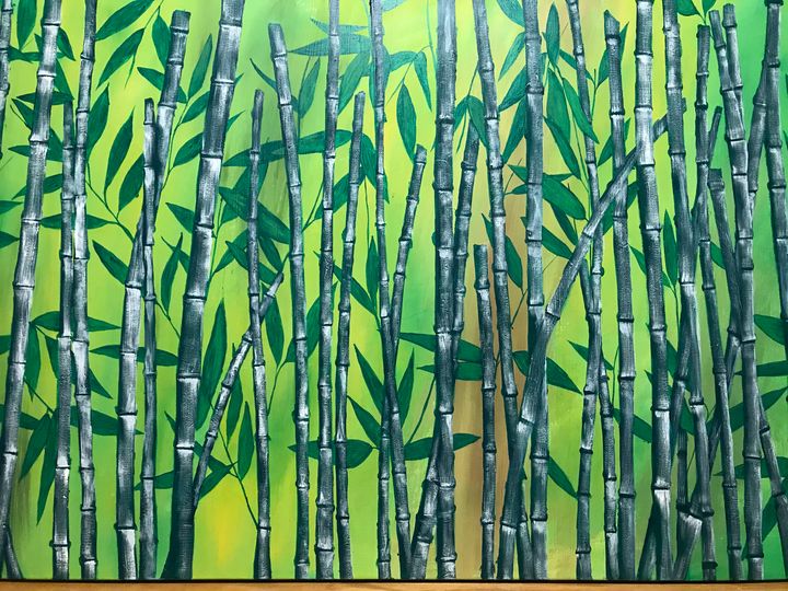Bamboos in the wild - Mukherjee Art Studios - Paintings & Prints ...