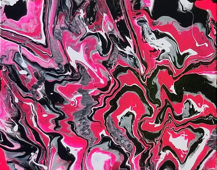 hot pink mess - Trent Lund - Paintings & Prints, Abstract, Other ...