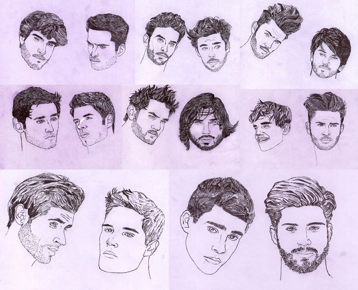 portrait of men - ameen - Drawings & Illustration, People & Figures ...