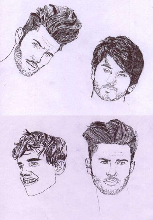 men faces - ameen - Drawings & Illustration, People & Figures ...