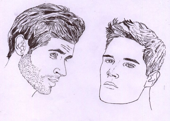faces of men - ameen - Drawings & Illustration, People & Figures ...
