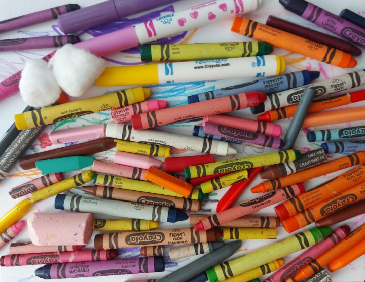 Crayon Collage - That Rachel Art and Collage - Photography, Childrens ...