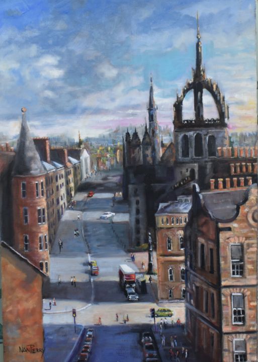 Early Morning in Edinburgh - NanPerryArt - Paintings & Prints, Places ...