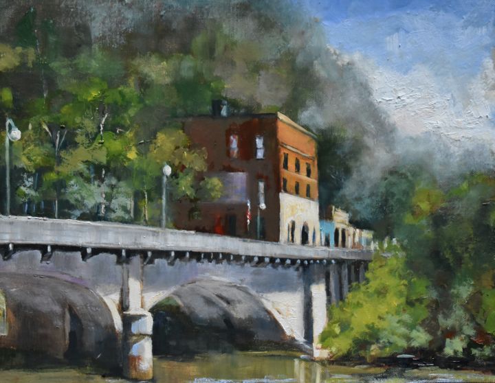 Alderson Bridge - NanPerryArt - Paintings & Prints, Buildings ...