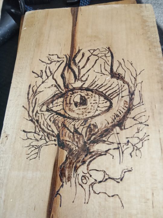 Eye tree - Stanley wood carving - Drawings & Illustration, Flowers ...