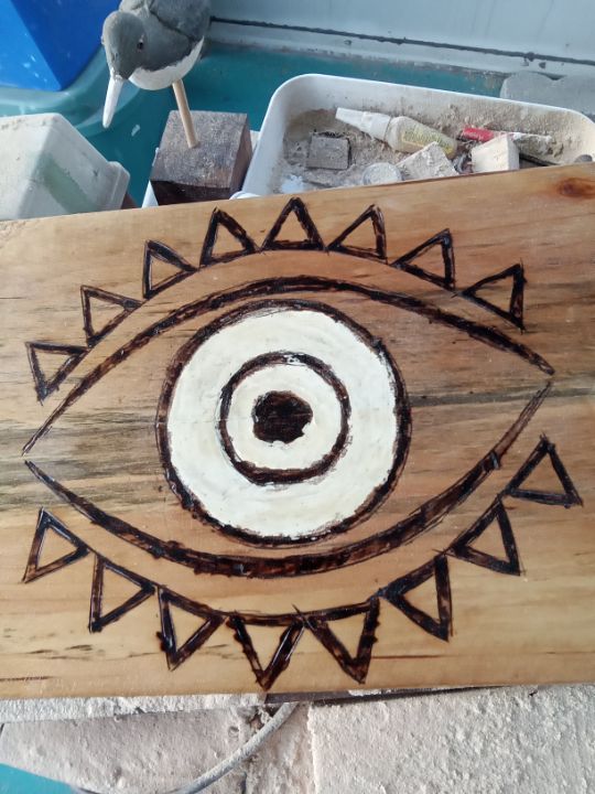 Eye wood burning - Stanley wood carving - Drawings & Illustration ...