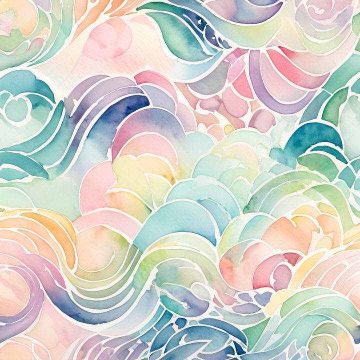 Pastel colored pattern 12 - Fantastic Designs - Digital Art, Abstract ...