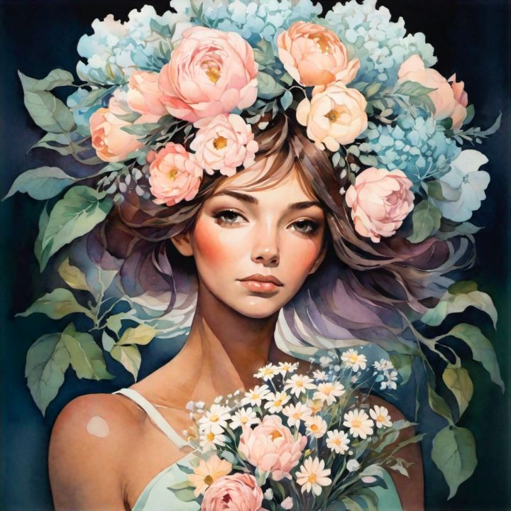 Flower Lady - Fantastic Designs - Digital Art, People & Figures ...