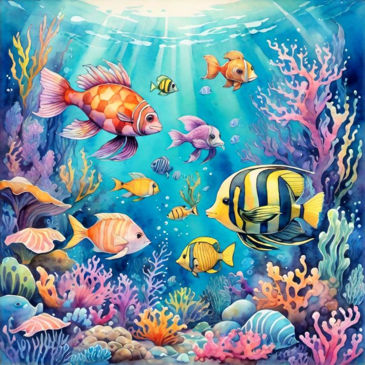 Busy ocean life - Fantastic Designs - Digital Art & AI, Landscapes ...