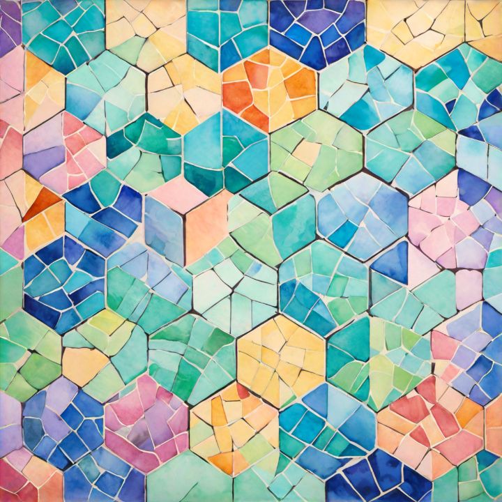 Colorful Mosaic - Fantastic Designs - Digital Art & AI, Abstract, Color ...