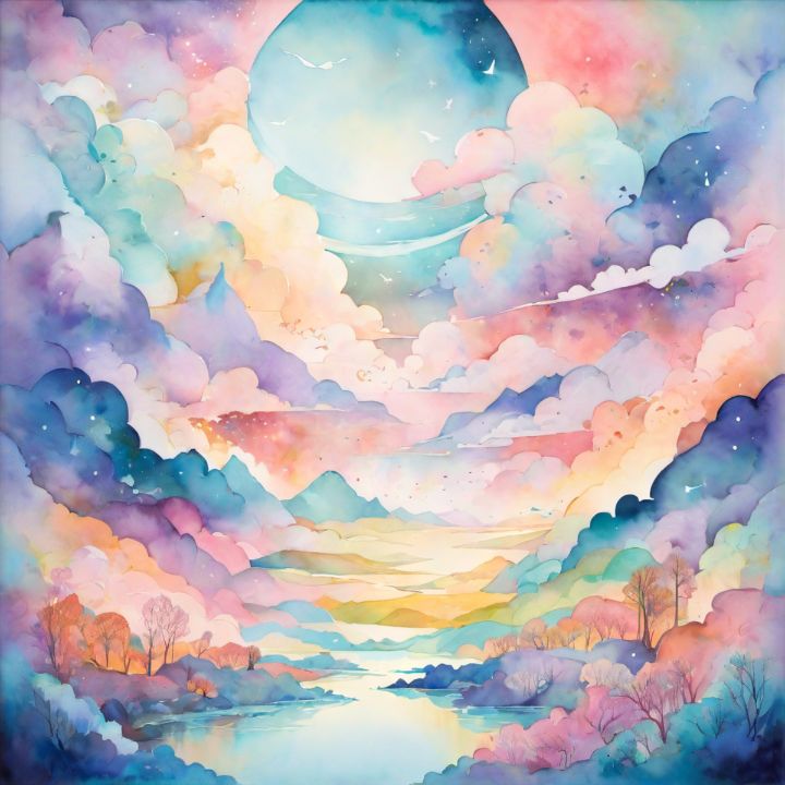 Pastel paradise - Fantastic Designs - Digital Art & AI, Landscapes ...