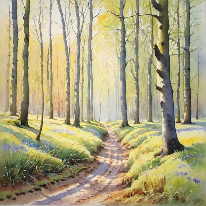 Path in the woods - Fantastic Designs - Digital Art & AI, Landscapes ...