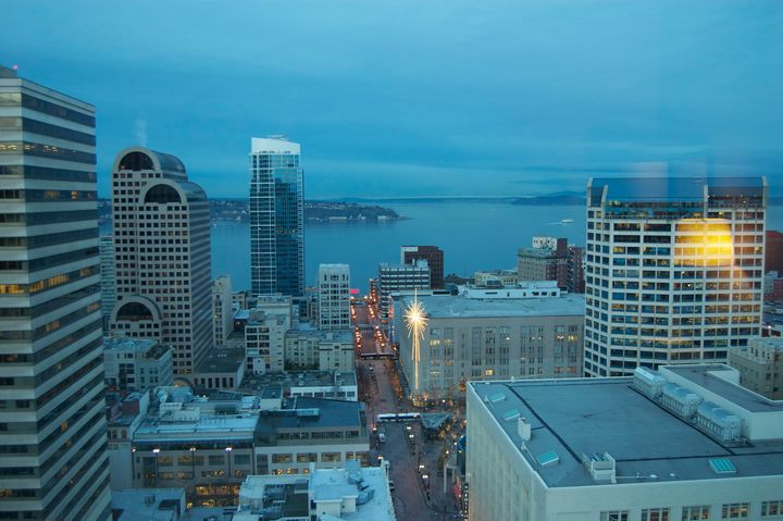 Seattle Skyline Color - Christine Solomon - Photography, Buildings ...