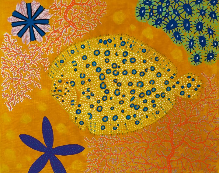 Flounder and Friends - Jorge R Gonzalez - Paintings & Prints, Animals ...