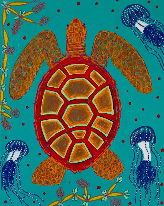 Gulf Stream Life - Jorge R Gonzalez - Paintings & Prints, Animals ...