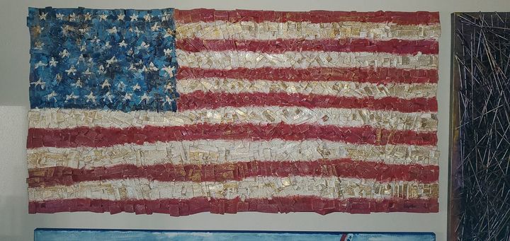 Flag - Larry Del Blanton - Crafts & Other Art, Collages - ArtPal